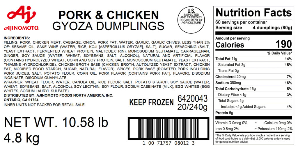 Pork & Chicken Gyoza Tray - AJINOMOTO® US - Authentic Japanese at home