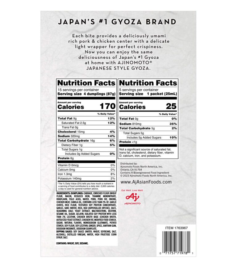 Pork & Chicken Japanese Style Gyoza - AJINOMOTO® US - Authentic ...
